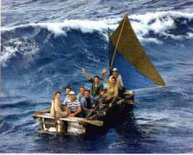 Rescatan a cubano que pasó 25 días en una balsa de espuma, Èxodo de ...